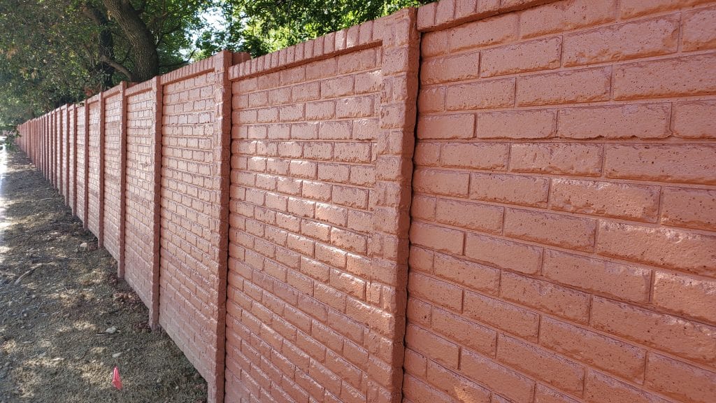 brick wall barrier